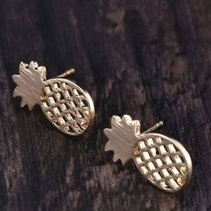 Jewelry | Pineapple Stud Earrings | Poshmark
